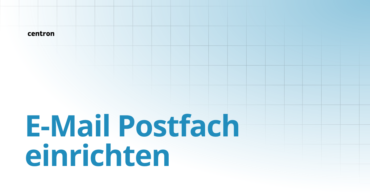 E-Mail Postfach einrichten | Airmail