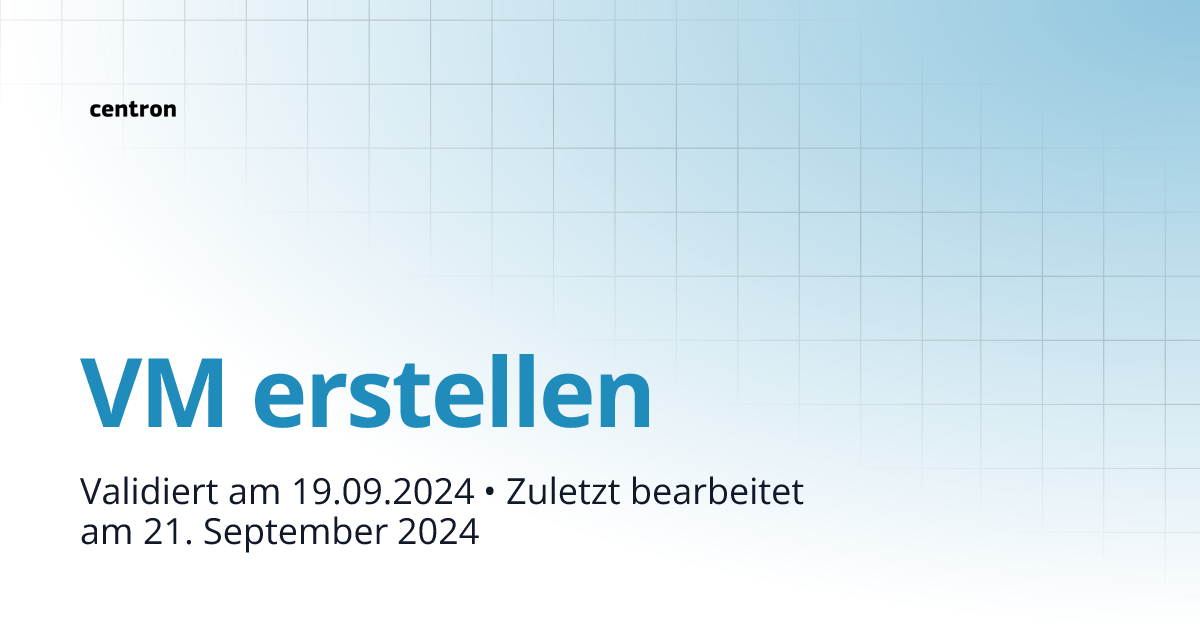 VM erstellen | ccloud³