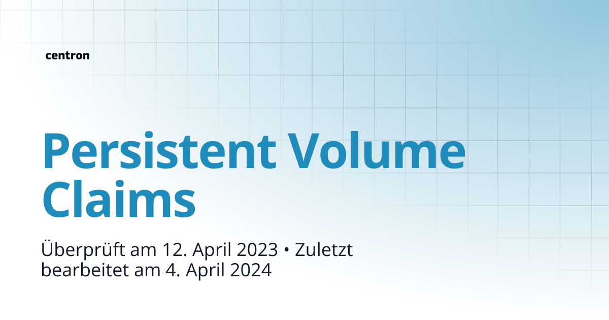 Persistent Volume Claims | Kubernetes