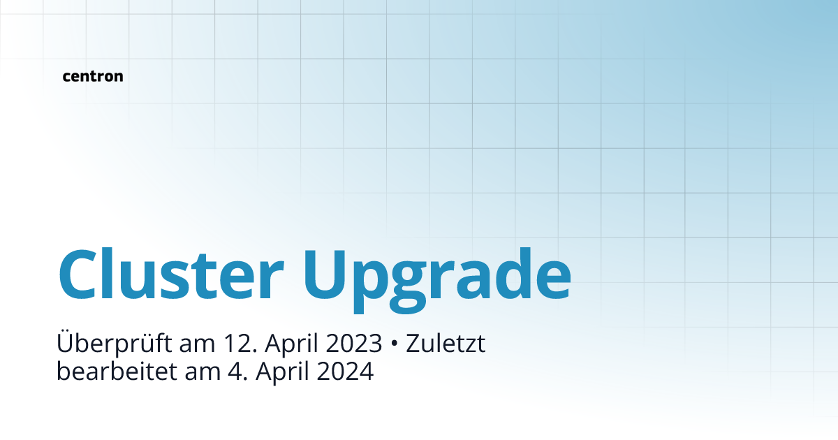Cluster Upgrade | Kubernetes